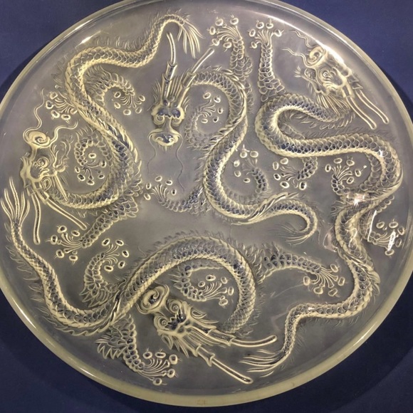 Dining | Vintage Barolac Frosted Glass Low Bowl | Poshmark